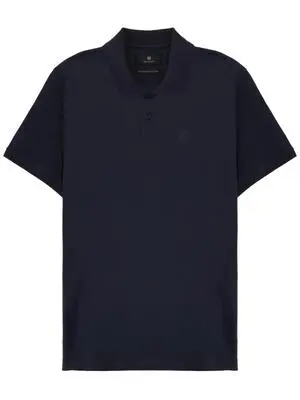 Belstaff Polo Steel Con Patch Logo - Blue