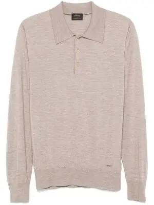 Brioni Cashmere And Silk Polo Shirt - Multicolor