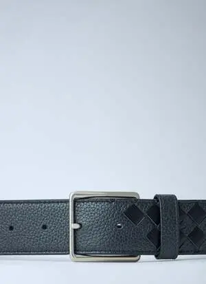 Bottega Veneta Woven Taurillon Leather Belt