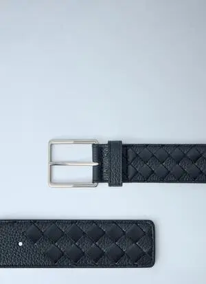 Bottega Veneta Woven Taurillon Leather Belt