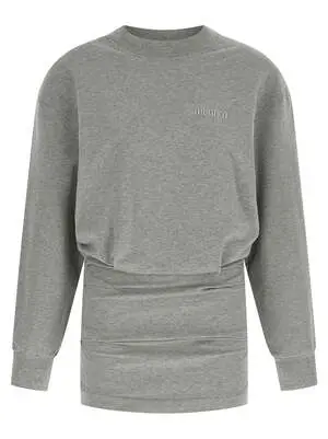 Attico Draped Mini Dress - Gray