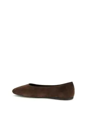Prada Suede Leather Ballerinas - Brown
