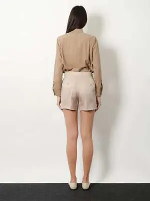 Max Mara Mxaerosi Silk Shorts - Multicolor