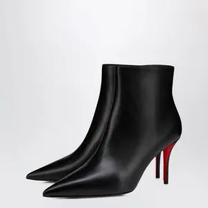 CHRISTIAN LOUBOUTIN Miss Z Booty Leather Boots - Black