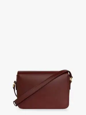 Celine Teen Triomphe Leather Crossbody Bag - Brown