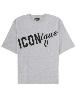Dsquared2 T-shirt Con Stampa - Gray