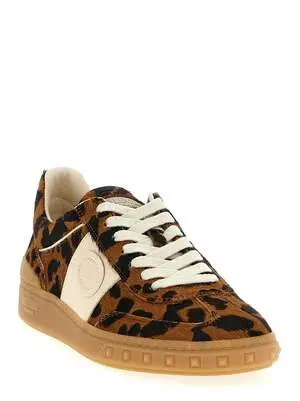 Valentino Garavani Upvillage Calfskin Leather Sneakers - Brown