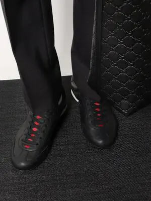 Gucci Leather Sneakers - Black