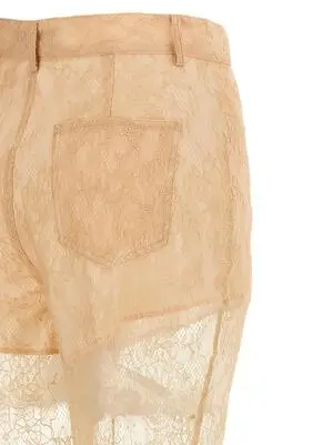 Giuseppe Di Morabito Lace Flared Trousers - Pink
