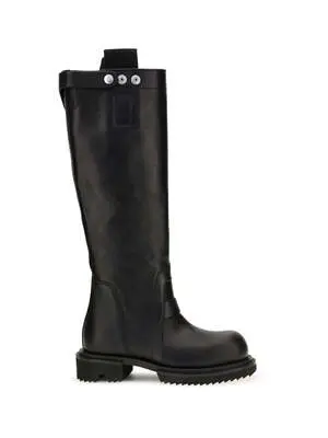 Rick Owens Gabe Leather Knee-high Boots - Black