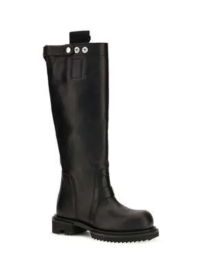 Rick Owens Gabe Leather Knee-high Boots - Black