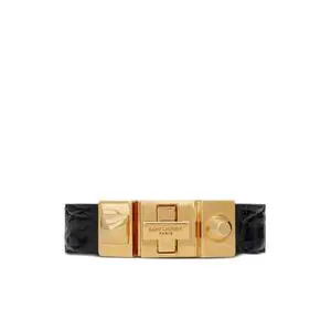 Saint Laurent Bracelets - Black