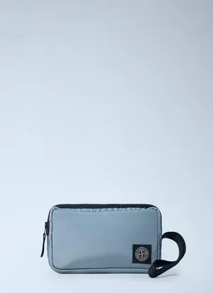 Stone Island Compact Nylon Pouch - Blue