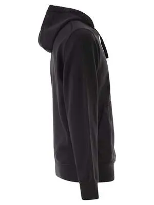 Stone Island Regular Fit Hooded Sweatshirt - Black