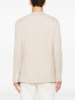 Brioni Linen And Silk Blend Jardigan