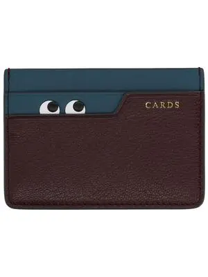 ANYA HINDMARCH Peeping Eyes Card Holder - Brown