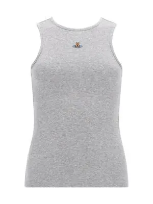 VIVIENNE WESTWOOD Tops With Logo - Gray