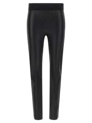 Brunello Cucinelli Stretch Nappa Leather Leggings - Black