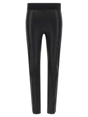 Brunello Cucinelli Stretch Nappa Leather Leggings - Black