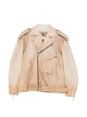 GOLDEN GOOSE Journey` Leather Jacket - Multicolor