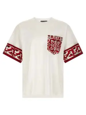 Dolce & Gabbana Maiolica' T-shirt - Red