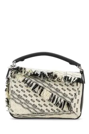 Loewe Two-tone Fabric Puzzle Handbag - Multicolor