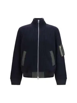 Sacai Ribbed Sweater - Blue