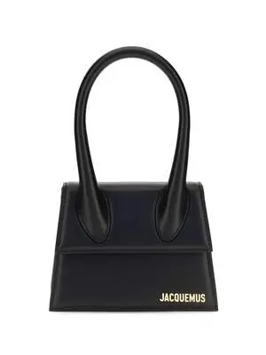 Jacquemus Le Chiquito Medium Leather Top Handle Bag - Black