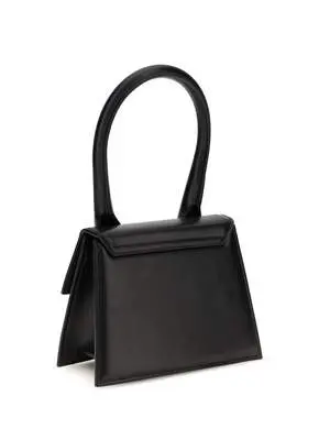 Jacquemus Le Chiquito Medium Leather Top Handle Bag - Black