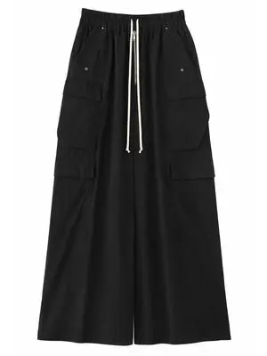 Rick Owens Pantalone Cargo Jumbo Belas - Black