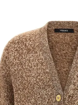 Versace Medusa '95 Button Cardigan - Cream