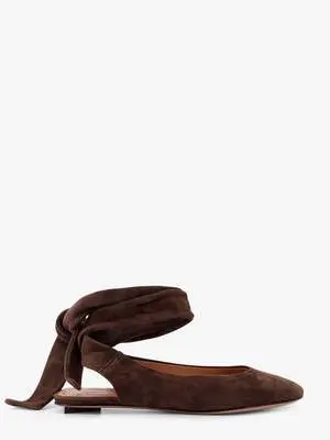 Attico Cloe Suede Ballerinas - Brown