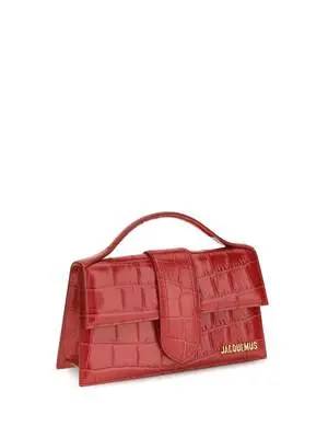 Jacquemus Le Grand Bambino Leather Top Handle Bag - Red