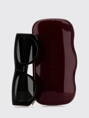 Gucci Rounded-frame Sunglasses In Acetate With Lettering Logo