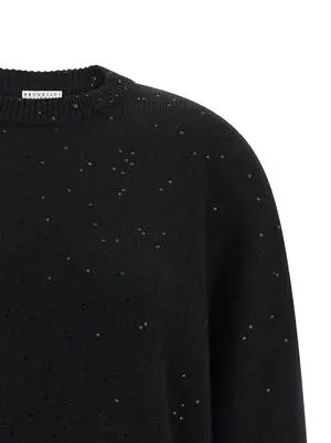 Brunello Cucinelli Diamante' Sweater - Black