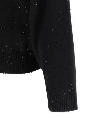 Brunello Cucinelli Diamante' Sweater - Black