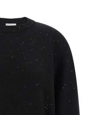 Brunello Cucinelli Diamante Sweater - Black