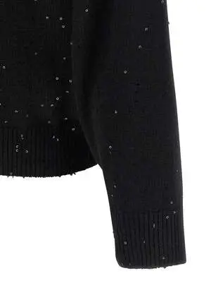 Brunello Cucinelli Diamante Sweater - Black