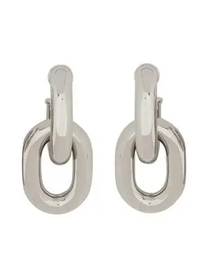 Rabanne Orecchini Doppio Cerchio Xl Link - Silver