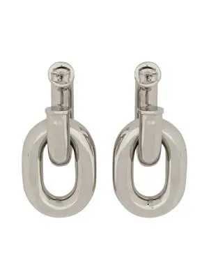 Rabanne Double Hoop Xl Link Earrings - Silver