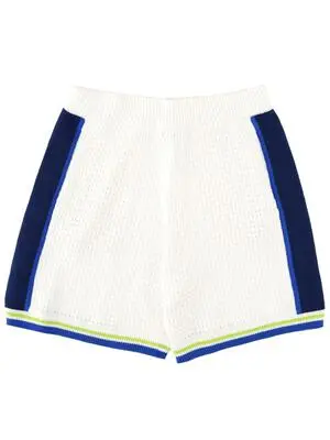 Casablanca Crochet Shorts - White