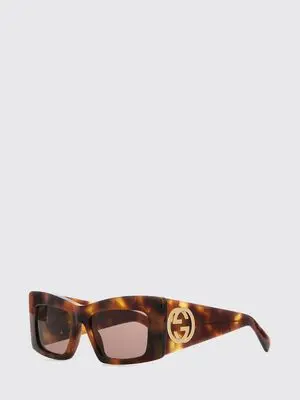 Gucci Cat-eye Sunglasses In Tortoiseshell Acetate With Metallic Gg Logo - Brown