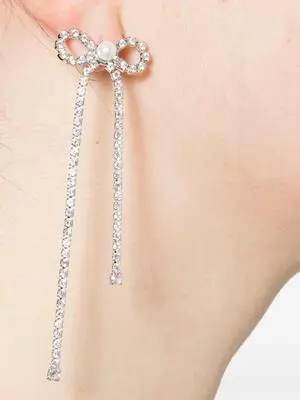SELF-PORTRAIT Crystal Drop Earrings