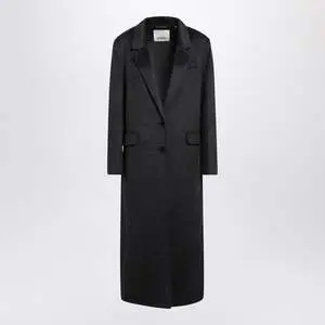 Isabel Marant Étoile Clesa Anthracite Wool And Cashmere Coat