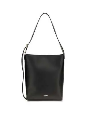JIL SANDER Cannolo Leather Shoulder Bag