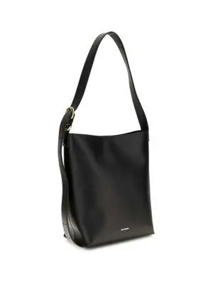 JIL SANDER Cannolo Leather Shoulder Bag