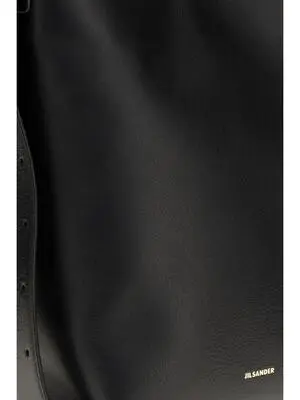 JIL SANDER Cannolo Leather Shoulder Bag