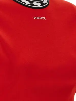 Versace Logo Dress - Red