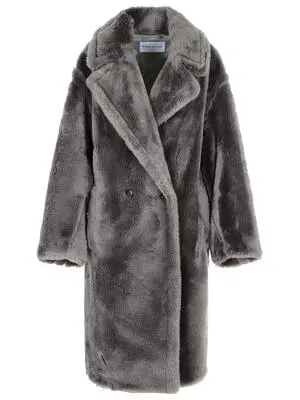 STAND STUDIO Biba' Grey Wool Coat - Gray