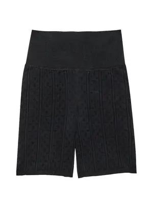 JW Anderson Perforated Knit Shorts - Black